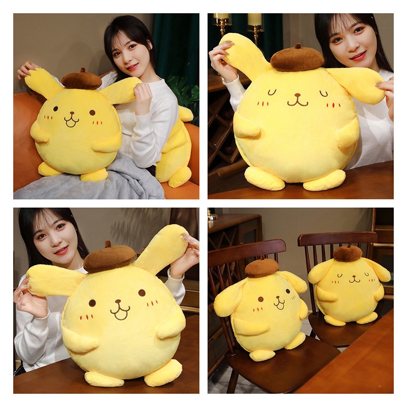 Sanrio Pompompurin Plush Toy Stuffed Doll Nap Pillow Cushion Decor Girl ...