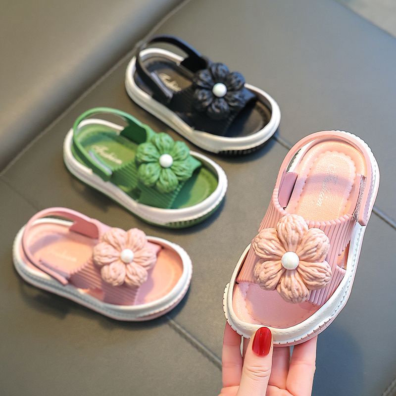 Girls' Sandals New Summer Korean Edition Children's Student Middle ...