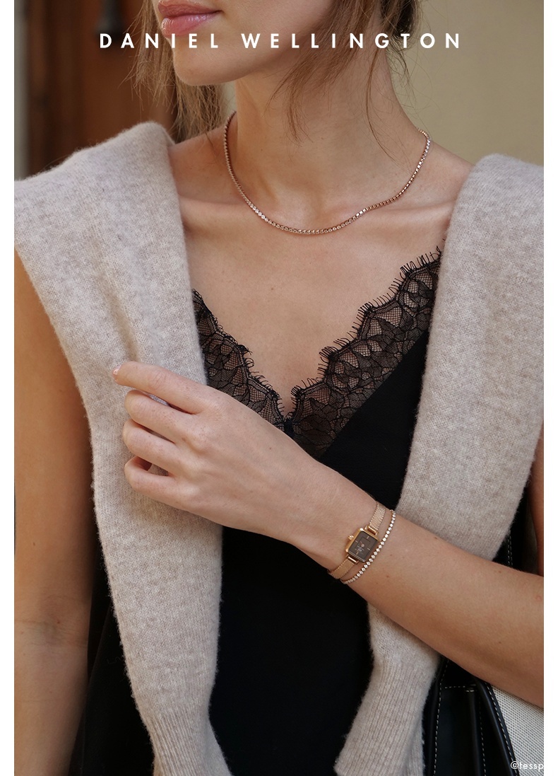 Daniel Wellington Classic Tennis Bracelet Rose Gold Siver Gold