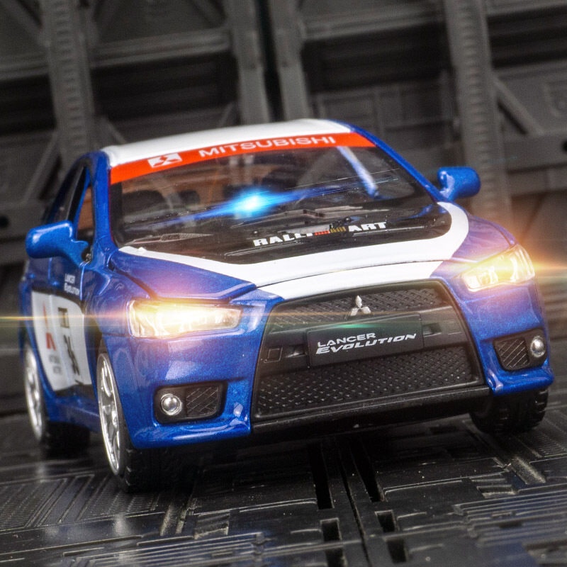 1:32 Mitsubishi Lancer Evolution X Evo Alloy Car Model Light & Sound ...