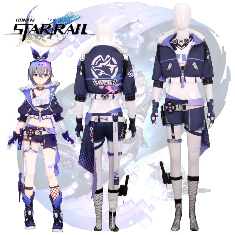 Silver Wolf Cosplay Honkai Star Rail Costume Anime Party Halloween ...