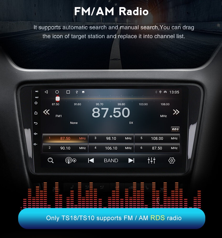 TS10 7862 Best Android Player Car Stereo 8 Core 2din Head unit Car ...