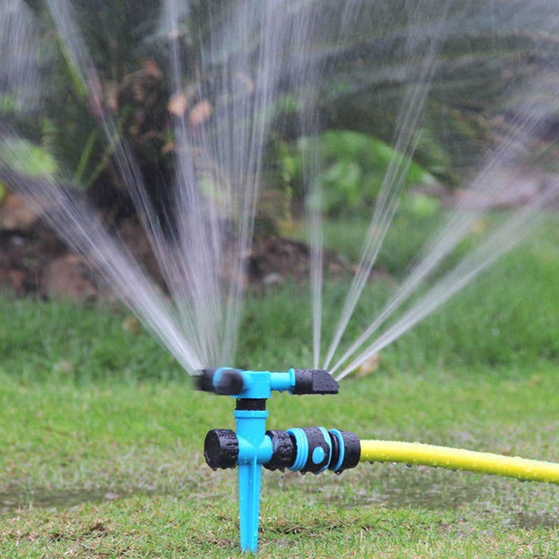 360 Degree Automatic Rotating Garden Lawn Water Sprinklers System Quick ...