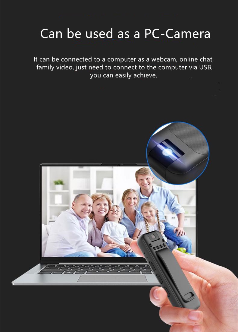 Body Camera Full HD 1080P Micro mini Camcorder Night Vision DV Video ...