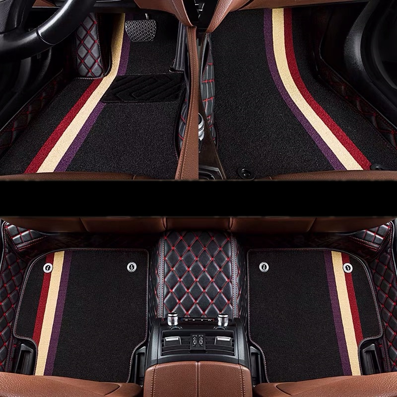 [Ready Stock]Custom For Toyota Fortuner Car Floor Mats Double Layer ...