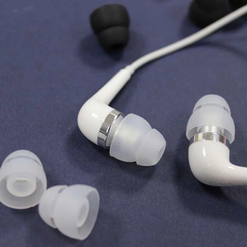 1 Pair Replacement Silicone Ear Cap / S M L In-ear Earphone Eartips ...