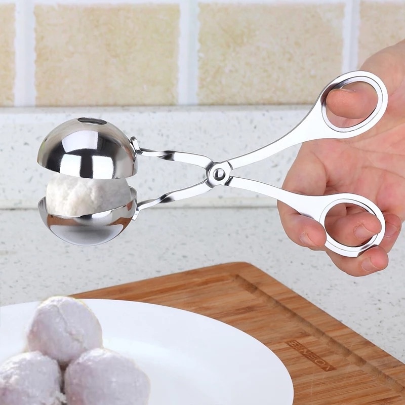 Easy Fast Rice Balls Maker Stainless Steel Meatball Making Spoon Ice ...