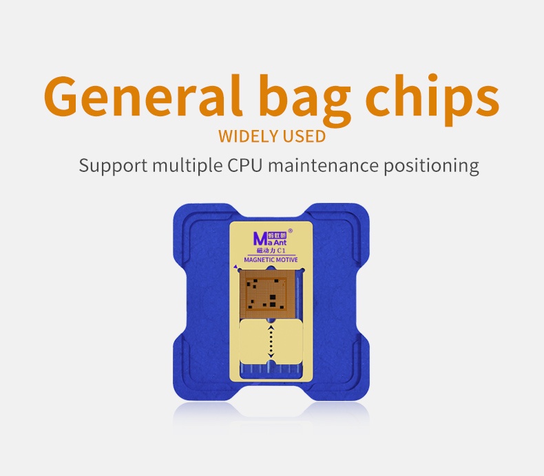 MaAnt C1 Magnetic Power CPU BGA Reballing Stencil Steel Mesh For iPhone ...