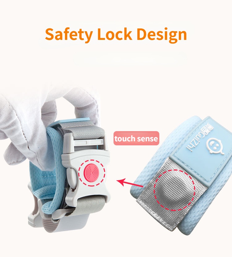 Safety Harness Leash Anti Lost Wrist Band Rope Child Safety Ropes Moby ...