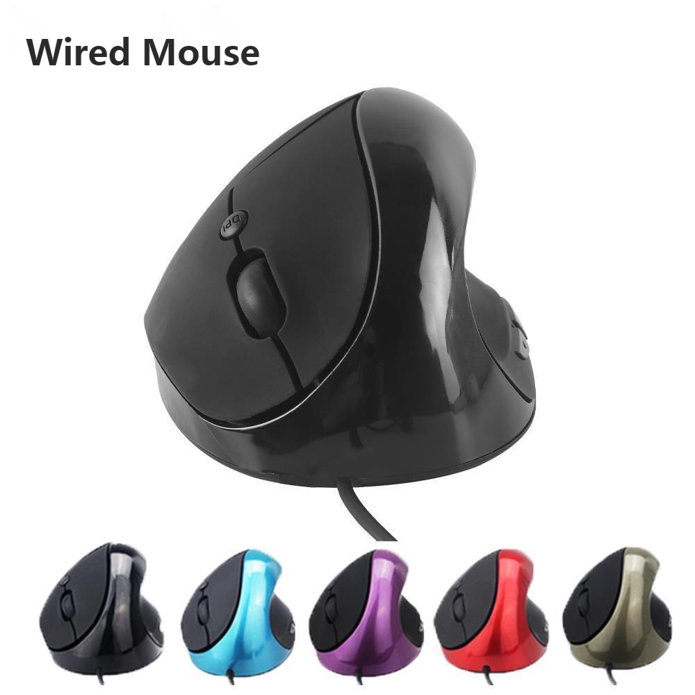 Wired Right Hand Vertical Rechargeable Mouse 800/1200/1600 DPI USB ...