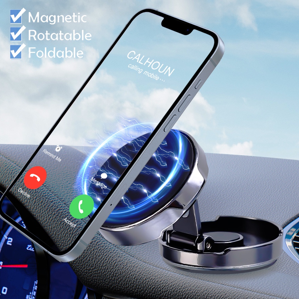 Fonken Round Folding Magnetic Car Dashboard Gps Navigation Bracket ...