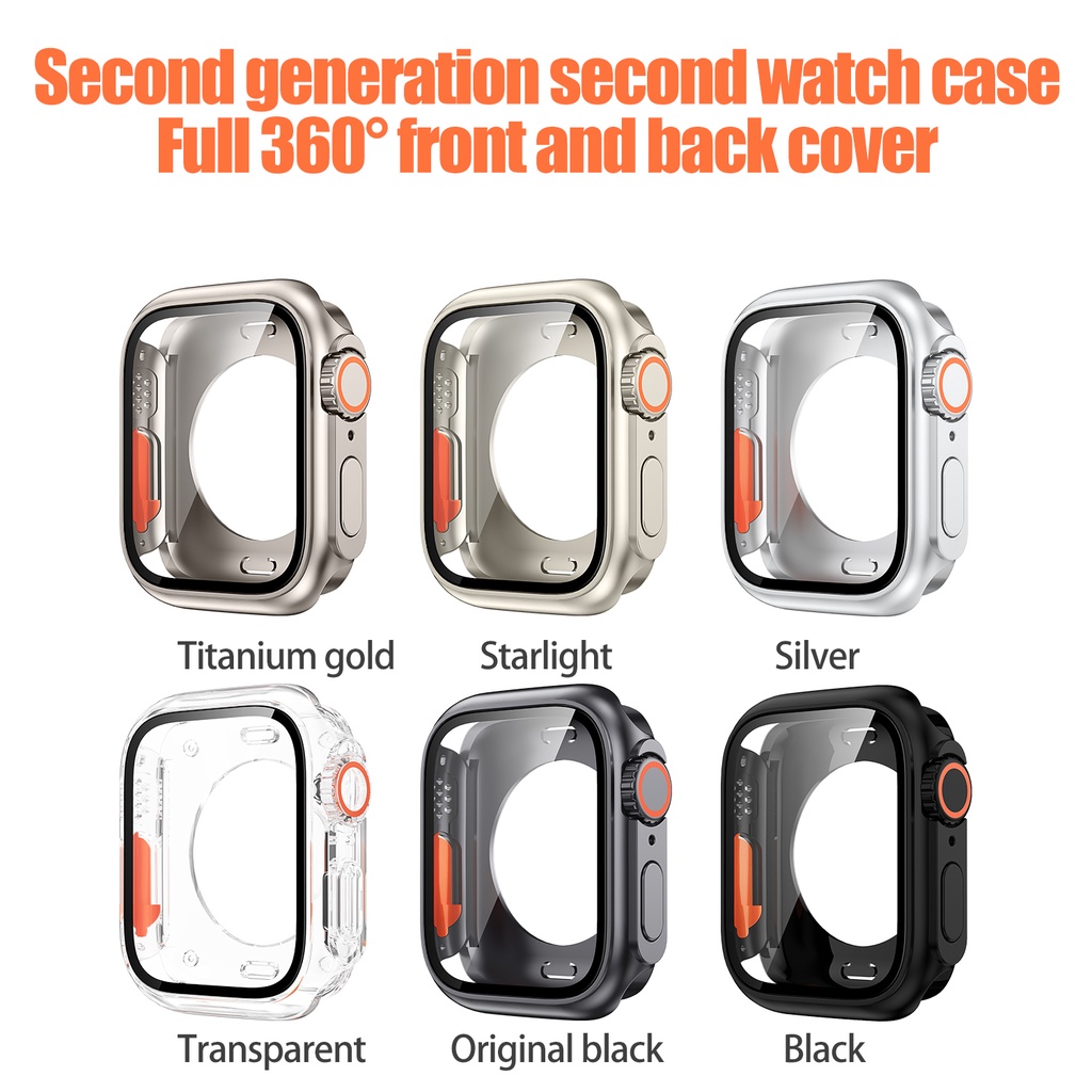 Change To Ultra 360 Full Protector Case for Apple Watch 45mm 44mm ...