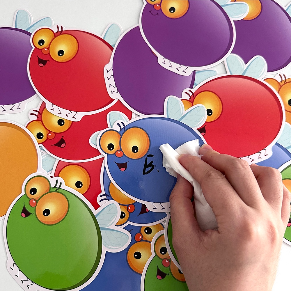 Fly Swatter Game Set Sight Word Swat DIY Double Sides Erasable Cards ...