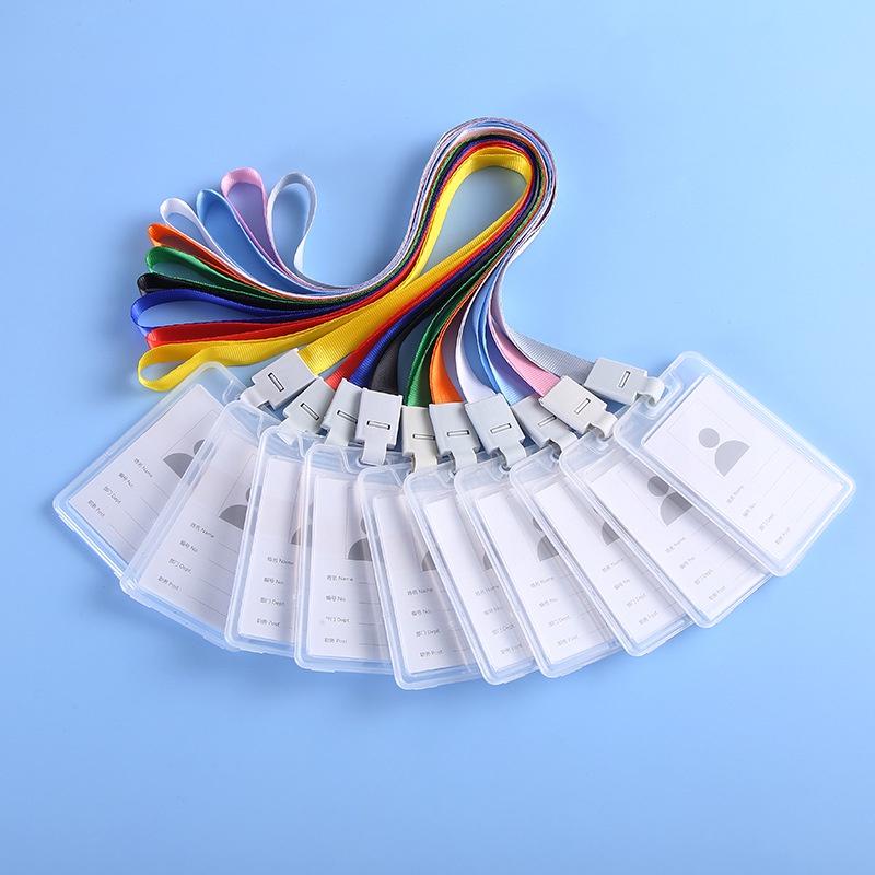 5 Pcs With Silicone Rope Chest Card ID Card Holder Meal Card Student ...