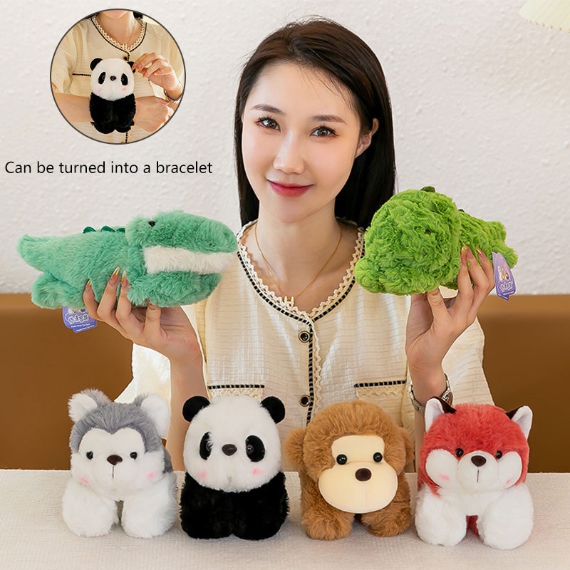 Cute Animal Plush Doll with Clap Circle Cartoon Panda Monkey Dog ...