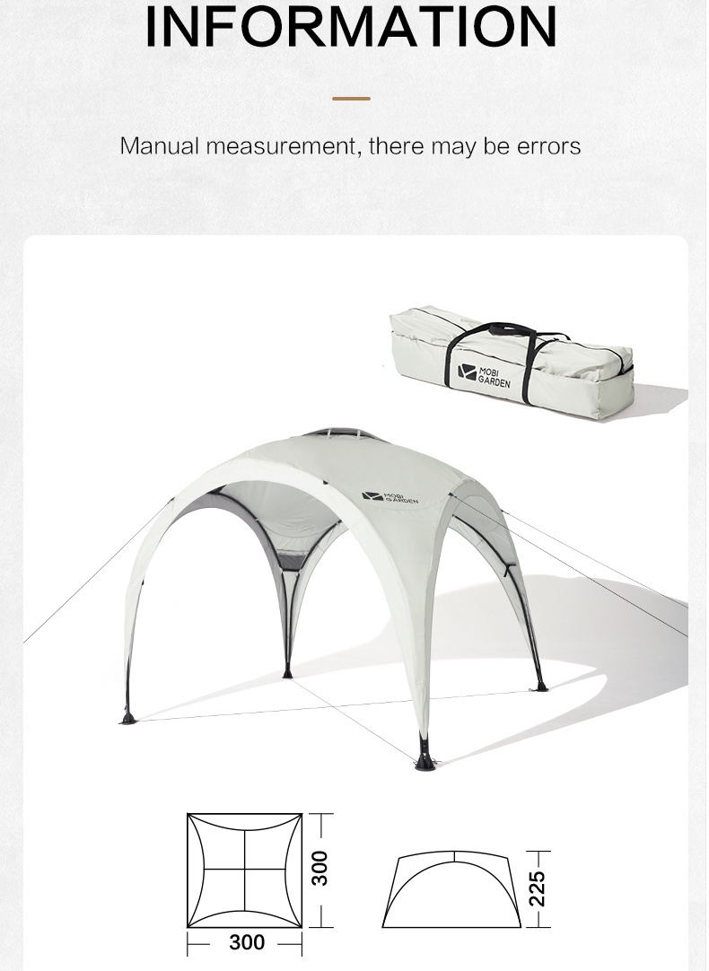 MOBI GARDEN Camping Sunshade Canopy Pavilion Vestibule Tent For ...