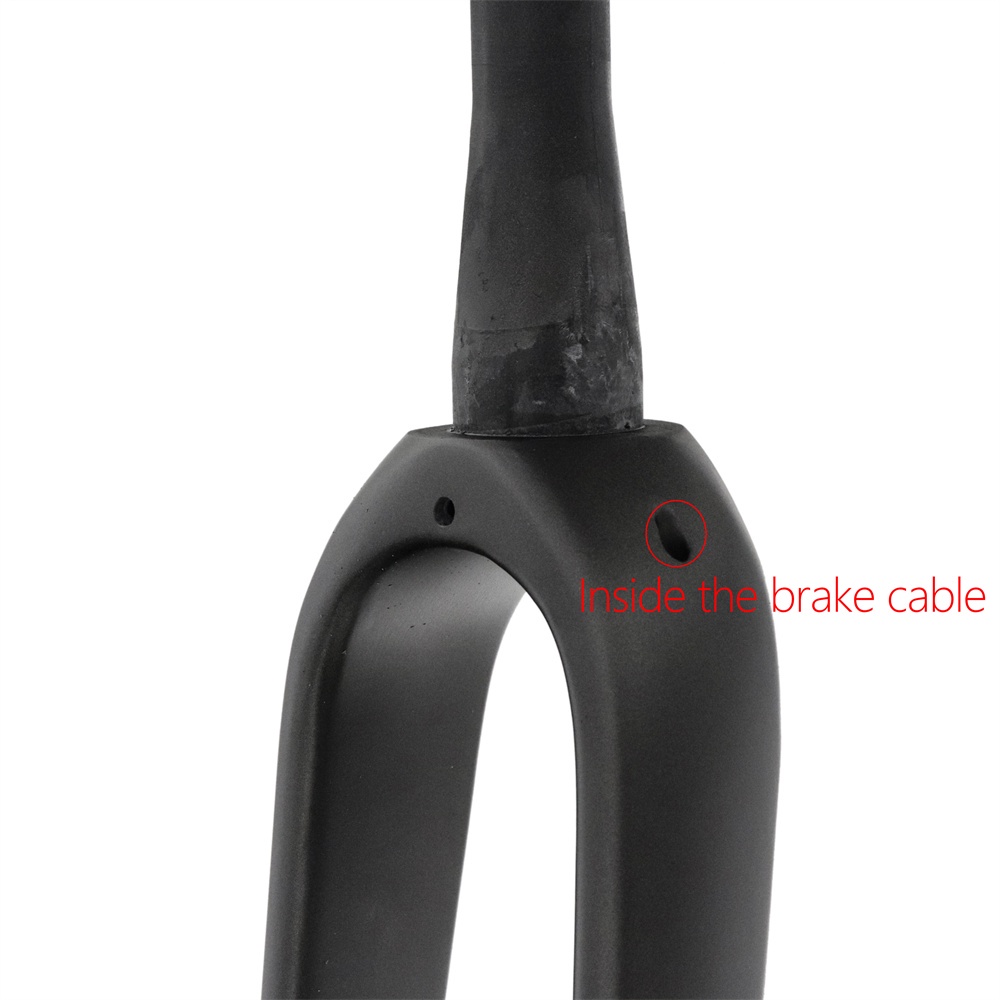 Carbon Fiber Road Bicycle Gravel Front Fork Internal cable routing ...