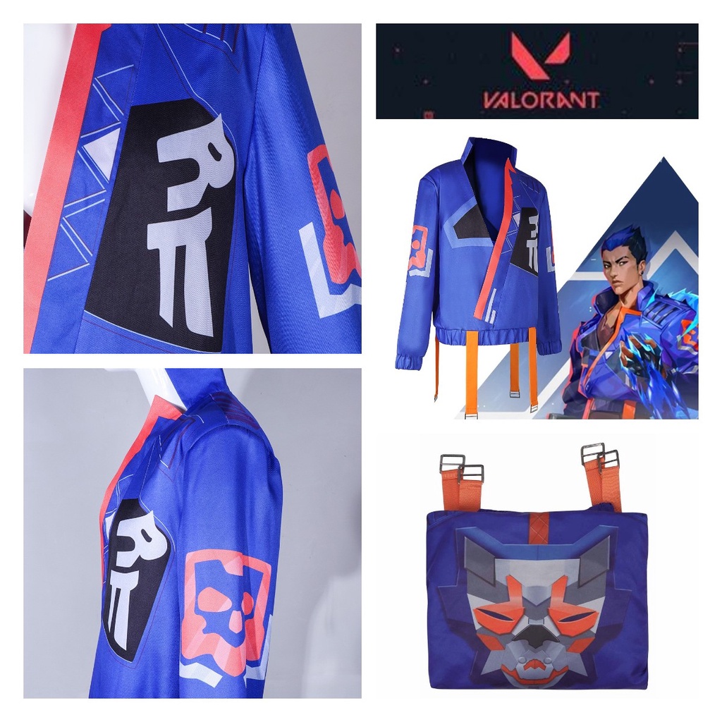 Yoru Cosplay Jacket Game Valorant Yoru Cosplay Costumes Blue Adult Tops ...