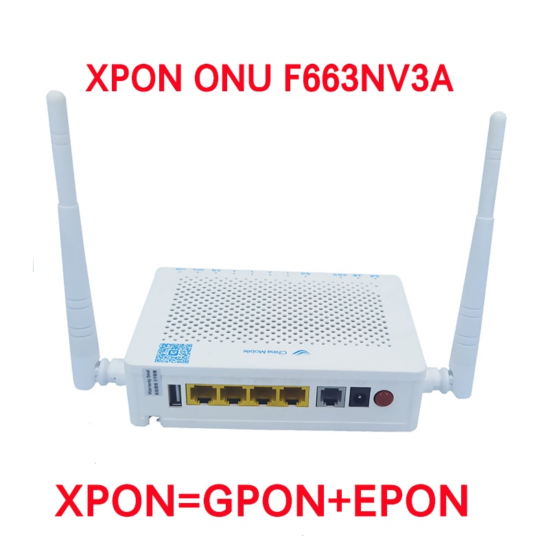 Original GPON EPON ONU F663NV3A 1GE+3FE+1TEL+1USB+WiFi English version ...