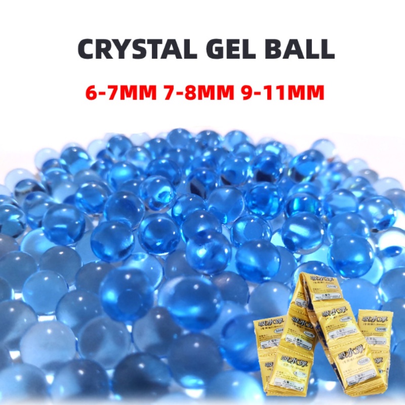 6-7mm 7-8mm 9-11mm Bagged Ball Colored Crystal Water Gel Kids Blaster ...