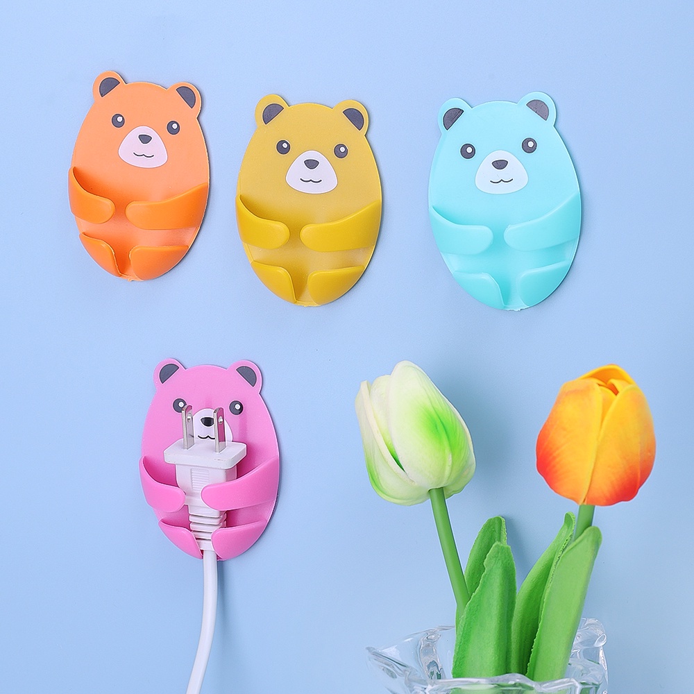 [Wholesale] Multi-Purpose Creativity Cartoon Plastic Bear Plug Hook ...