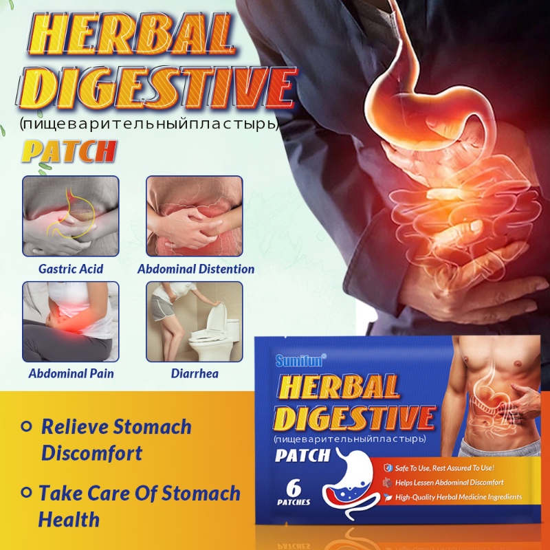 Stomach Pain Relief Plaster Digestive System Medicine Herbal Patch ...
