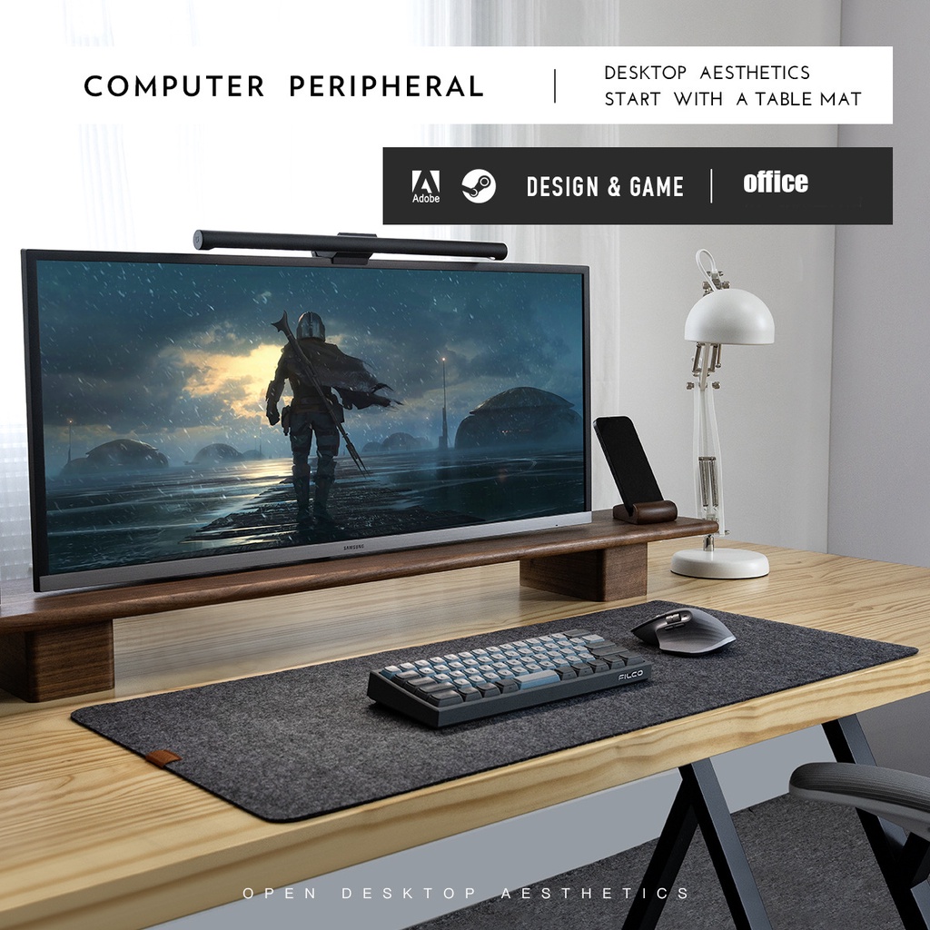 Mouse Pad Large 120*60CM Computer Desk Mat Table Keyboard Gamer Wool ...