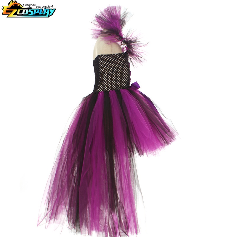 Disney Maleficent Costume Deluxe Girls Halloween Carnival Party Black ...