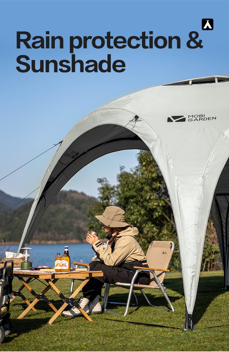MOBI GARDEN Camping Sunshade Canopy Pavilion Vestibule Tent For ...