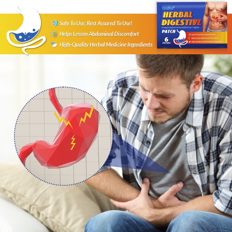 Stomach Pain Relief Plaster Digestive System Medicine Herbal Patch ...