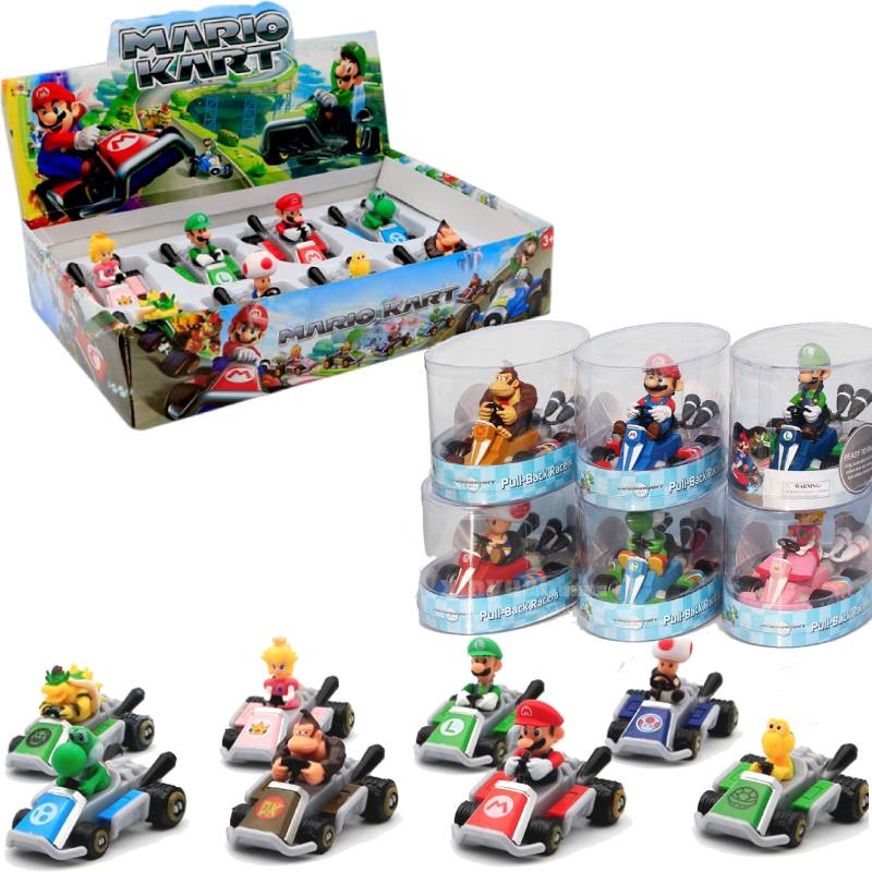 set Super Mario Racing Cars Set Competitive Game Kart Toys Princess ...