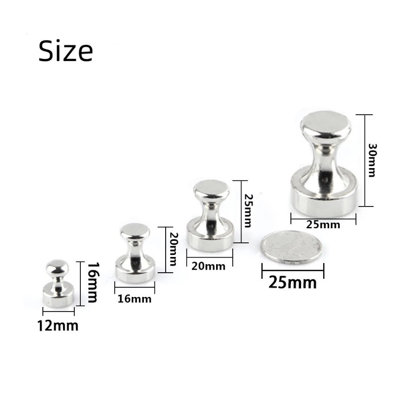 Metal Magnetic Push Pins Magnetic Thumb Tacks, Practical Fridge Magnets ...