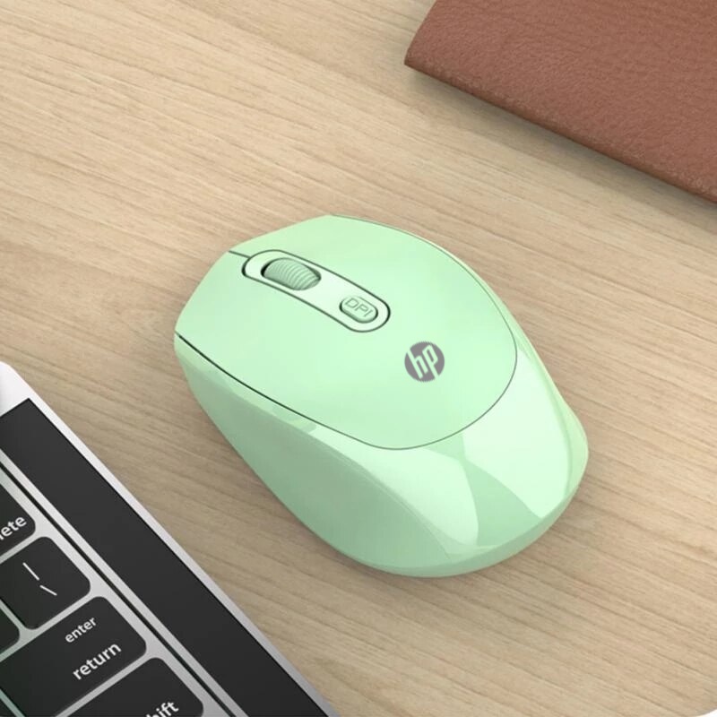 HP 2.4G Bluetooth Wireless Silent Mouse Anti-slip Grille Roller 1600DPI ...