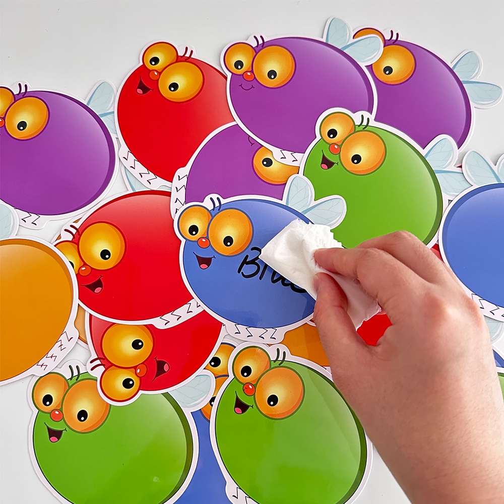 Fly Swatter Game Set Sight Word Swat DIY Double Sides Erasable Cards ...