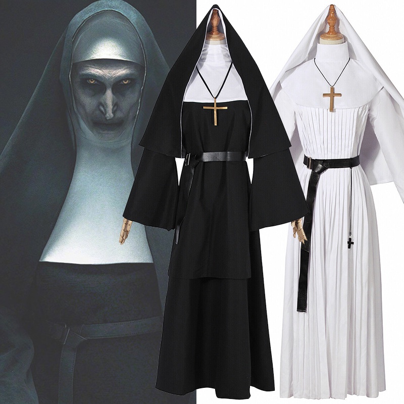 Conjuring The 2 The Nun Valak Sister Cosplay Costume Halloween Dress ...