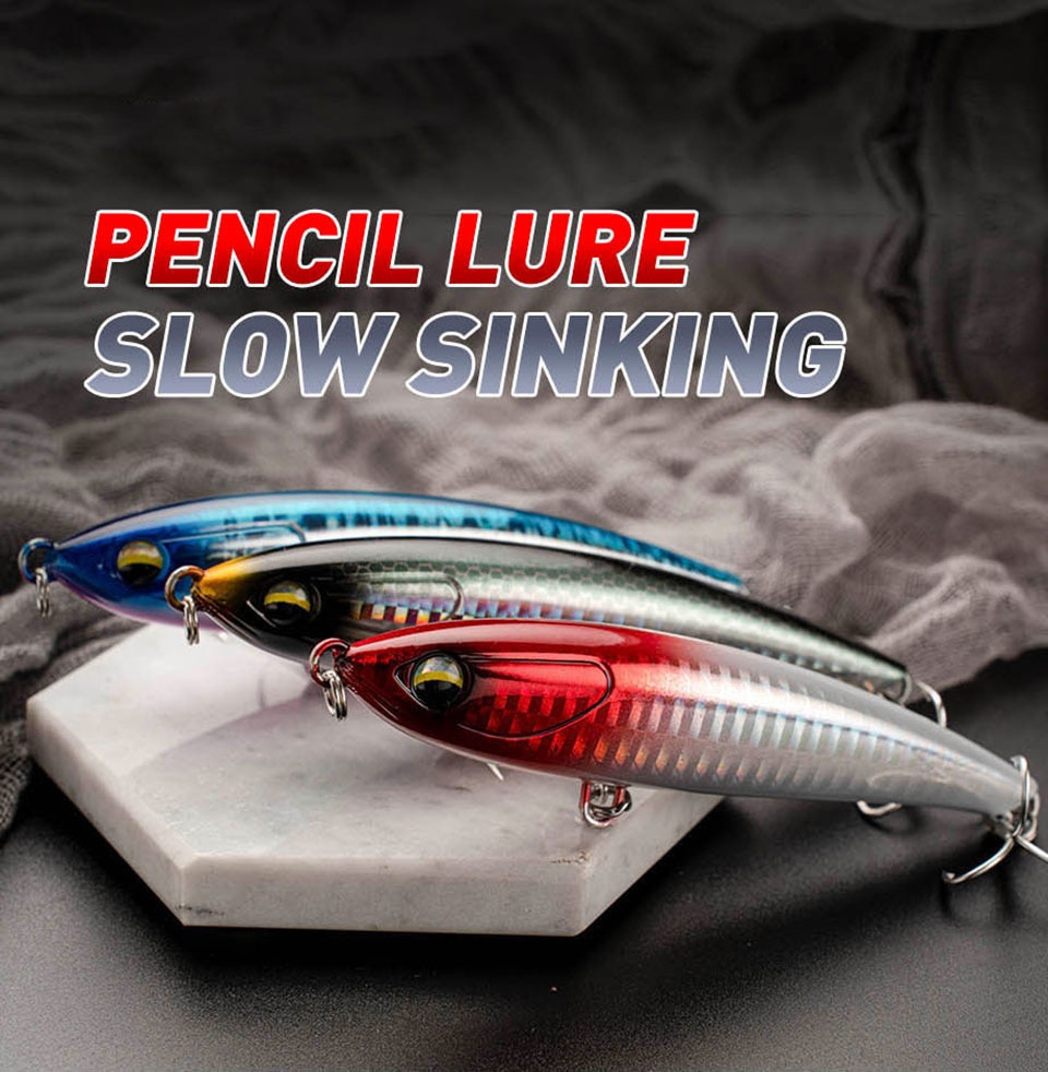WALK FISH Sinking Pencil 105mm 28.4g Shore Jigging Fishing Lures ...