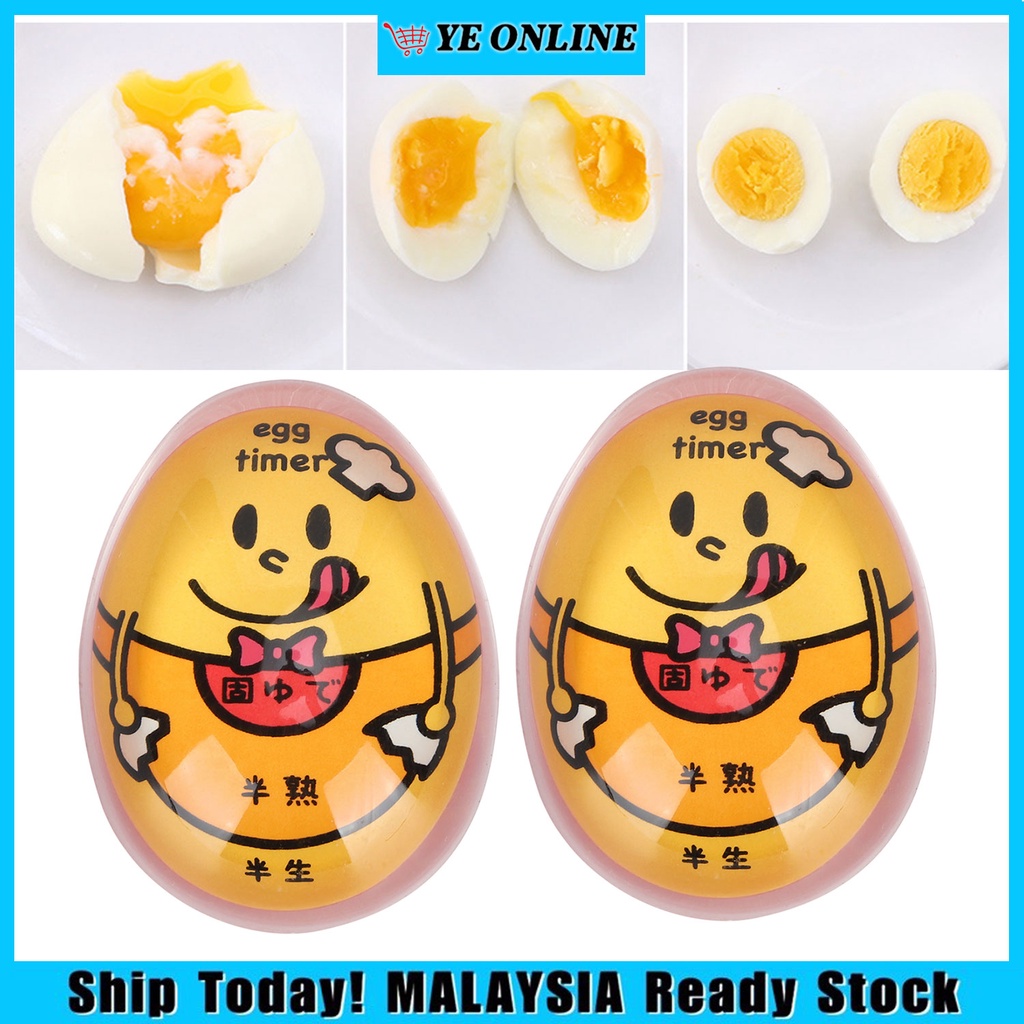 Perfect Boiled Egg Timer Cute Color Estimates Half Boiled Temperature ...