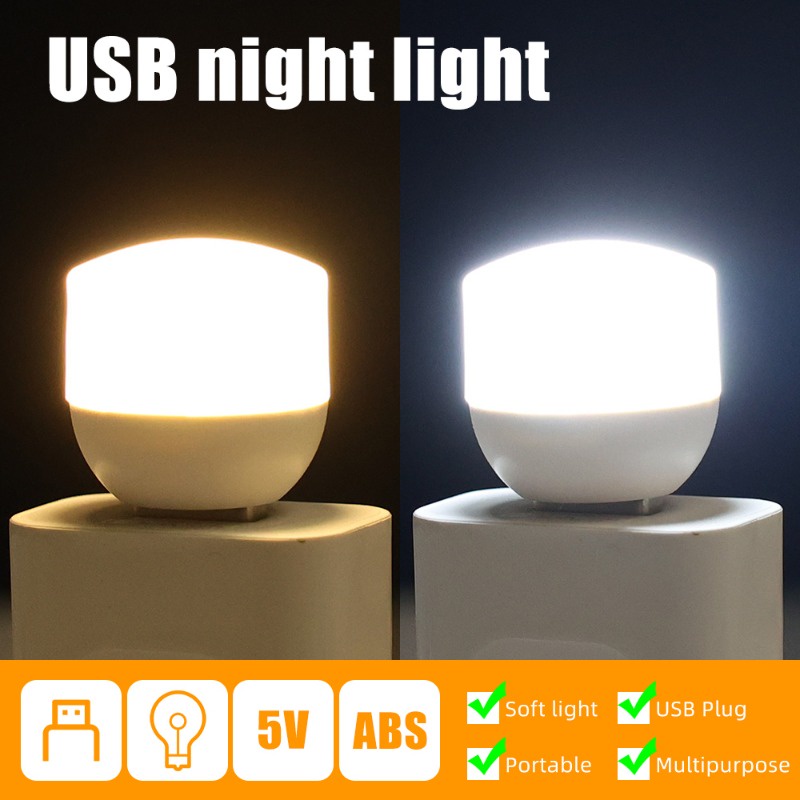 LED Mini Light Bulb / 5V 1W Super Bright Eye Protection Book Light ...
