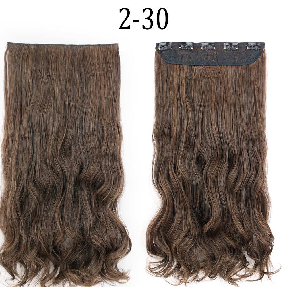 Synthetic 5 Clip In Hair Extensions Wig Long straight hair Curly Wavy ...