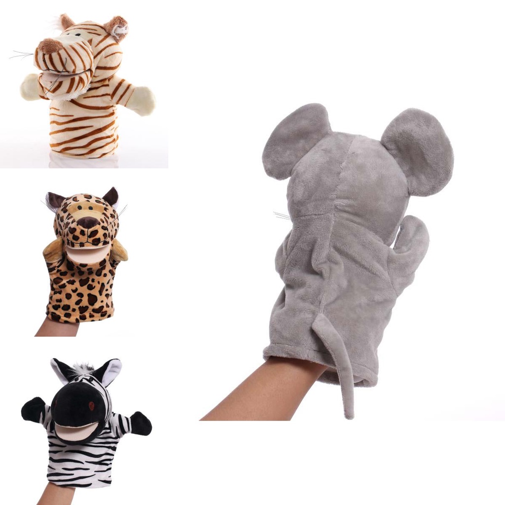 【Ready Stock】Animal Hand Puppet Cartoon Plush Toys Educational Pretend ...