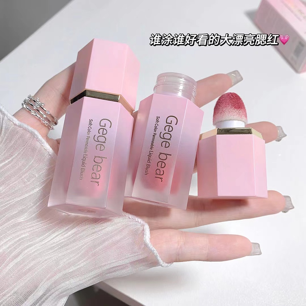Gege Bear Liquid Blush Moisturize Matte Nature Contouring Water Proof ...