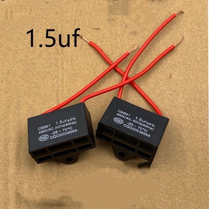 Universal 1.5 uf Shaking Head Electric Fan Capacitor Wall Fan Table Fan ...
