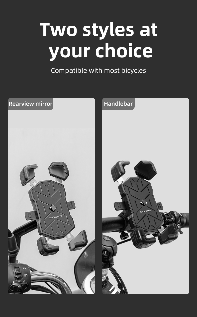 【PH Delivery】ROCKBROS Bike Phone Holder Adjustable Shockproof Quick Release MTB Road Bicycle ...