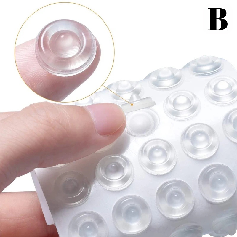 Clear Cabinet Door Bumpers Self Adhesive Silicone Door Stopper Round ...