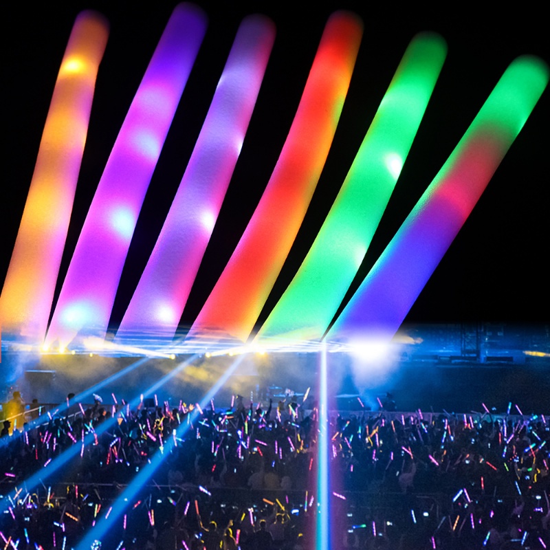 [ Wholesale Prices ] Colorful Glow Sponge Stick / LED Foam Lamp Tube ...