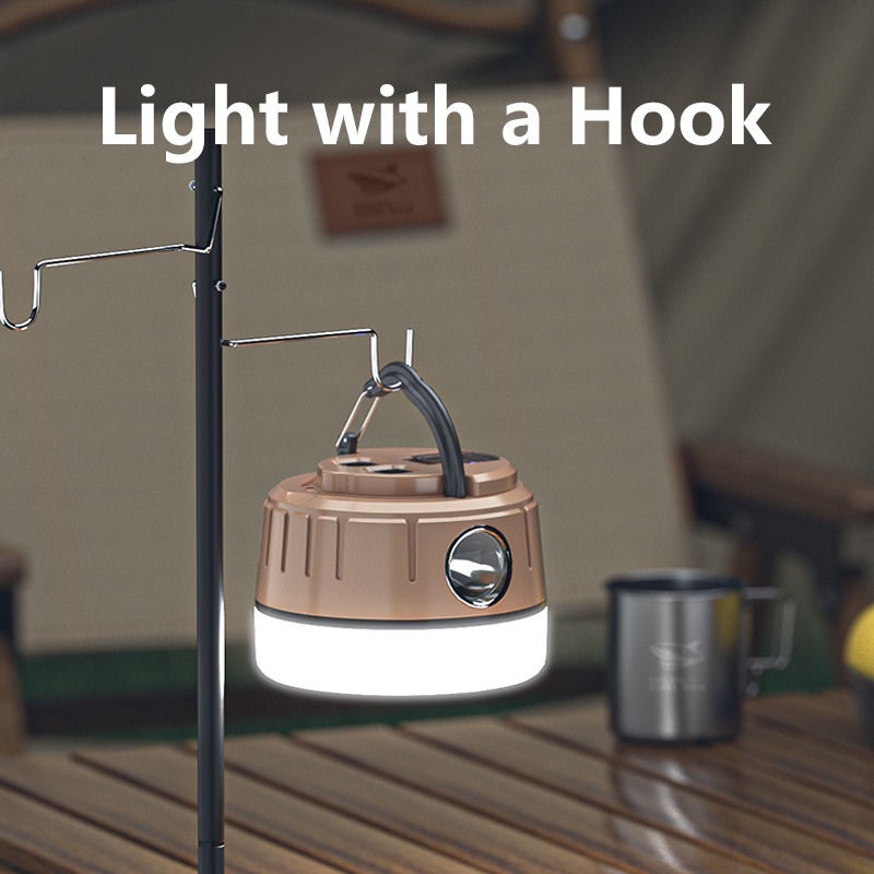 Smiling Shark LY8250 LED Camping Light Tent Lamp Flashlight USB ...