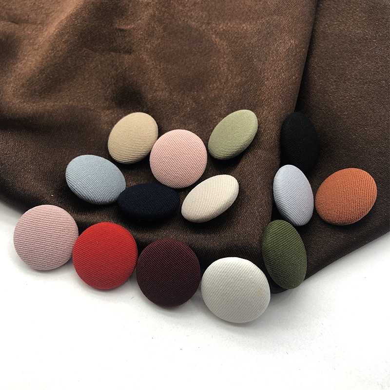 10pcs Circular Colored Bag Buttons for Women's Cashmere Small Suit ...