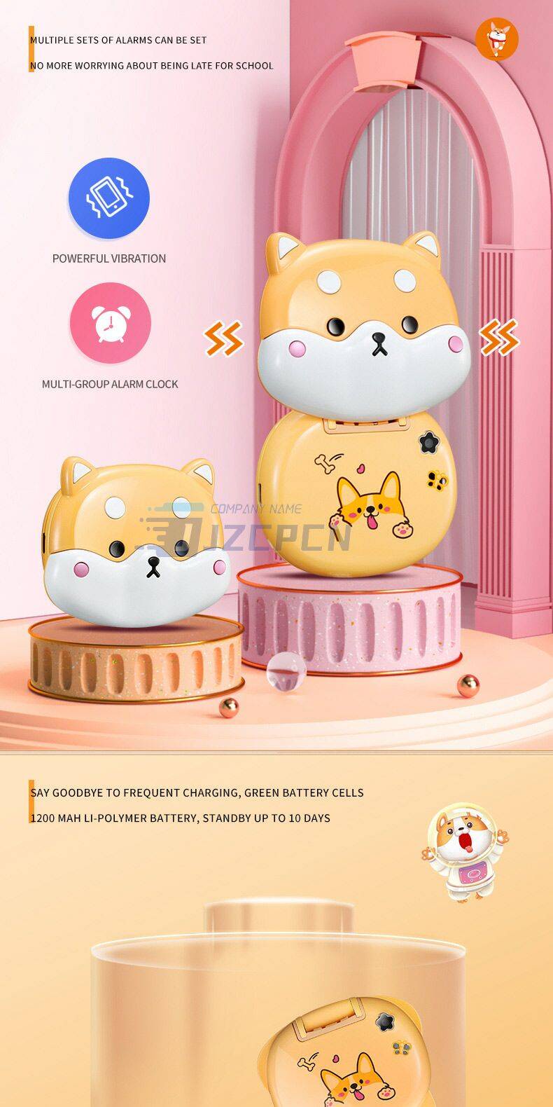 Mini F80 Phone Cute Corgi Dog Hello-Kitty K688 Children's Global ...