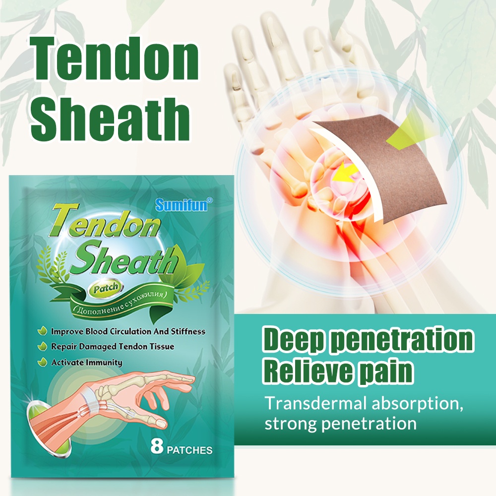 Tendon Sheath Patch Hand Wrist Tendonitis Tenosynovitis Care Sticker ...