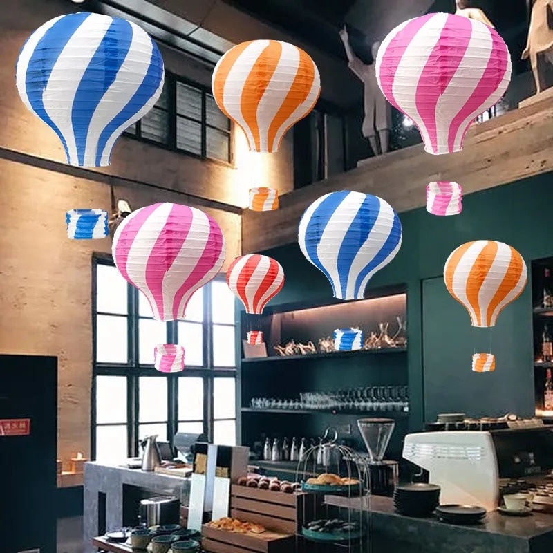 Festival Decoration Folding Hot Air Balloon Lantern / Children's Day ...